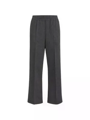 Brunello Cucinelli Techno Cotton And Cashmere Interlock Track Trousers - Grey