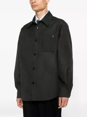 Valentino Garavani Vlogo Signature Patch-pocket Jacket - Grey