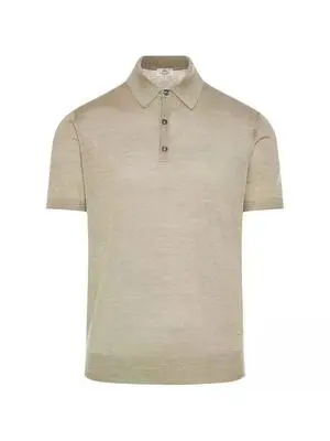 MANDELLI Short-sleeve Polo Shirt - Neutrals