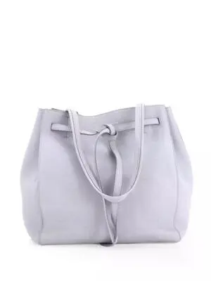 Celine Phantom Tie Cabas Leather Medium Tote Bag - Blue