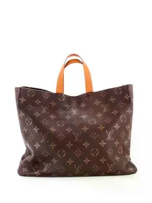 LOUIS VUITTON Shopper Monogram Leather Mm Tote Bag - Brown