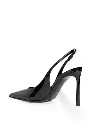 SERGIO ROSSI Sr Liya Patent-leather Slingback Pumps