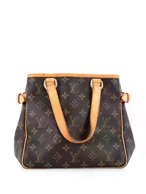LOUIS VUITTON Batignolles Handbag Monogram Canvas Tote Bag - Brown