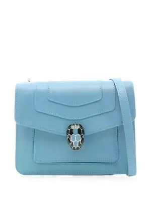 BVLGARI 2010s Serpenti Forever Shoulder Bag - Blue