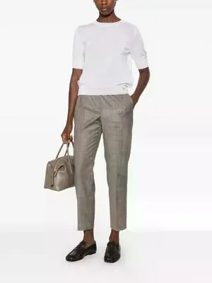 Peserico Check-pattern Trousers
