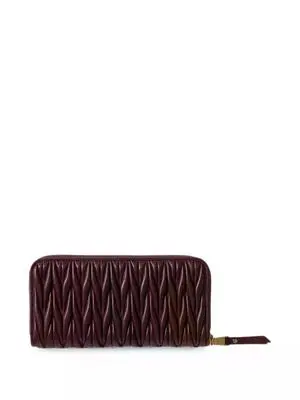 Miu Miu Matelassé Quilted Leather Wallet