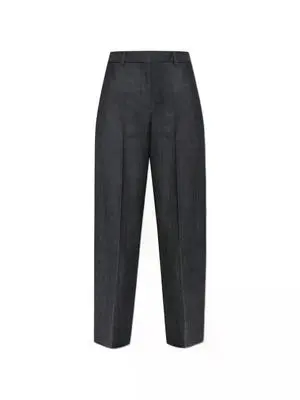 Balenciaga Pressed-crease Tailored Trousers - Blue