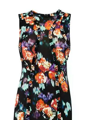 Ulla Johnson Isabelle Ruffled Floral Print Maxi Dress