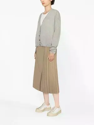 LISA YANG V-neck Cashmere Cardigan - Grey