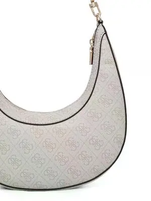 Guess Lindsey Monogram-print Curved Shoulder Bag
