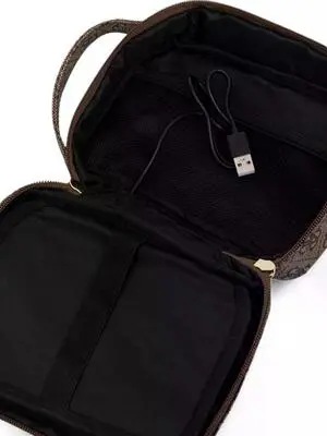 Guess Monogram-print Striped Tech Bag