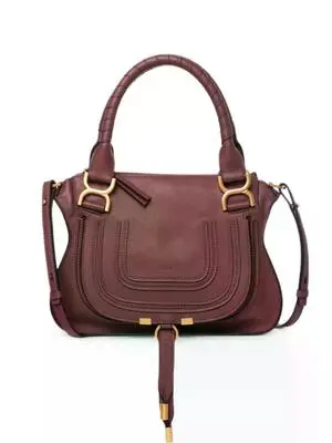 Chloé Small Marcie Whipstitch Tote Bag - Brown