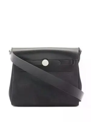 Hermès 2010s Mini Herbag Zip Shoulder Bag - Black