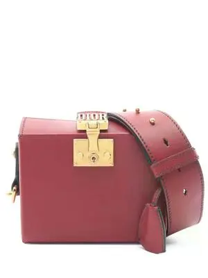 Dior Addict Box Leather Crossbody Bag - Red
