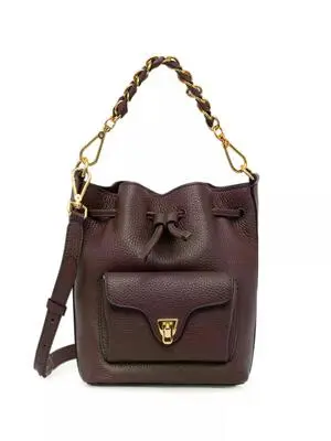 COCCINELLE Small Beat Generation Pebbled Leather Bucket Bag - Red