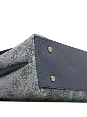 Guess Lindsey Monogram Chain-link Crossbody Bag - Blue