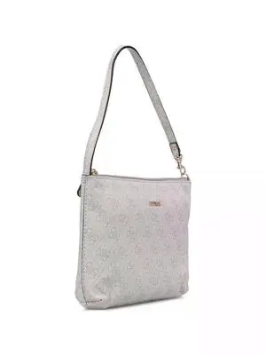 Guess Large Monogram Print Logo Plaque Tote Bag