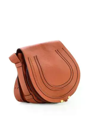 Chloé Marcie Leather Medium Crossbody Bag - Brown