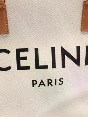 Celine Vertical Cabas Logo-print Tote Bag