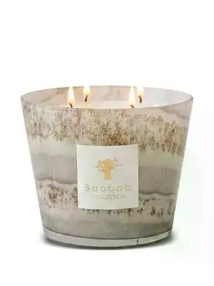 BAOBAB COLLECTION Atacama Marble-effect Four-wick Scented Candle - Grey