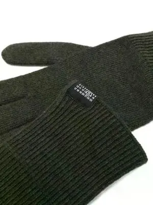 MAISON MARGIELA Ribbed-knit Wool-blend Gloves
