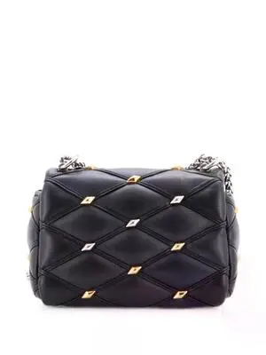 LOUIS VUITTON Studded Malletage Leather Shoulder Bag