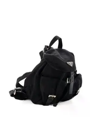 Prada Double Front Pocket Tessuto Small Backpack