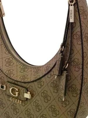 Guess Monogram-print Curved Tote Bag