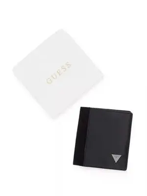 Guess Logo-plaque Bifold Wallet