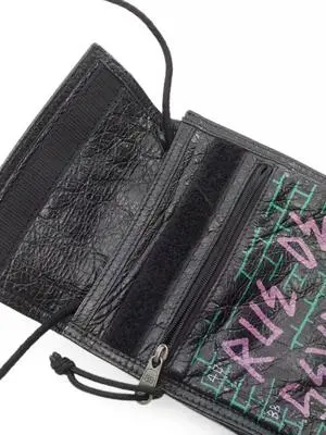 Balenciaga 2010s Explorer Graffiti Shoulder Bag