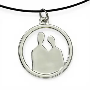 YENNY COCQ LLC Ycd Silhouette Couple Pendants - Brown