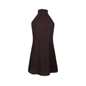 THISISU COLLECTION Nysa Halter-neck Jacquard Mini Dress