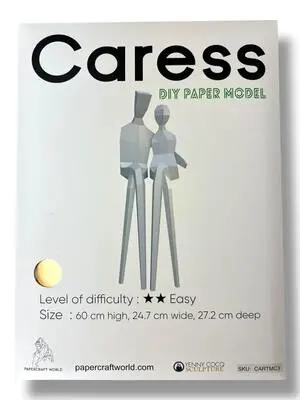 YENNY COCQ LLC Caress Diy Paper Model Twenty Inch - Silver
