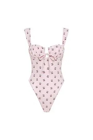 MONTCE Cherries Petal Variation One-piece - Pink