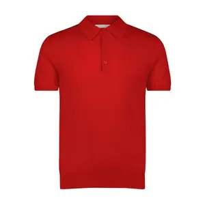 GEORGE PATRICK Candy Cashmere Polo Shirt - Red