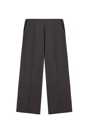 NOCTURNE Wide-leg Fluid Pants - Grey
