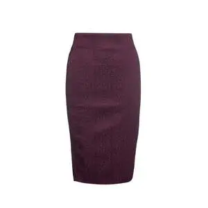 CONQUISTA Brokart Pencil Skirt - Red