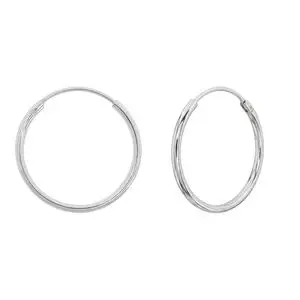 SPERO LONDON Sterling Essential Hoop Earrings 18mm - Silver