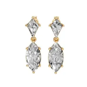 AYA FINE JEWELRY 2.57 Ct Marquise & Kite Lab Grown Diamond Drop Earrings In 14k Gold - Yellow