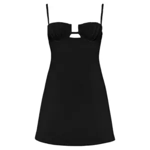 MONTCE Crochet Petal Midi Dress - Black