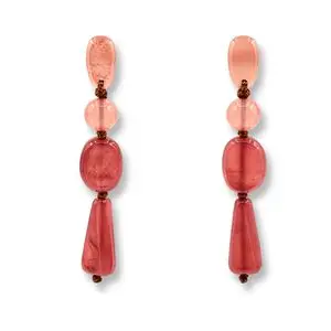 MICHAEL NASH JEWELRY Resin Drop Earrings - Pink