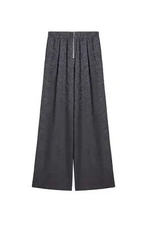 NOCTURNE Anthracite Relaxed Straight-leg Pants - Grey