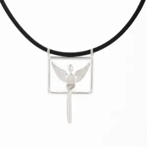 YENNY COCQ LLC Sterling Angel Pendant - Silver
