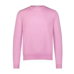 GEORGE PATRICK Flamingo Crewneck Cashmere Sweater - Pink