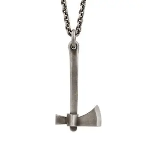 SNAKE BONES Tomahawk Pendant In Sterling - Silver