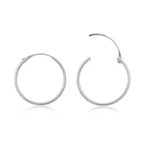 SPERO LONDON Sterling Essential Hoop Earrings 16mm - Silver