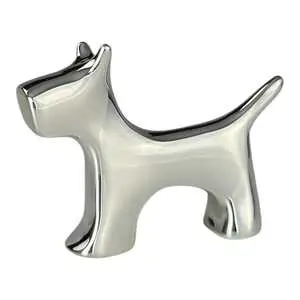 YENNY COCQ LLC Miniature Dog Sculpture - Silver