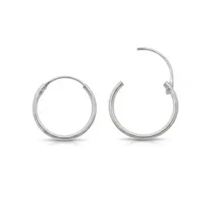 SPERO LONDON Sterling Essential Hoop Earrings 12mm - Silver