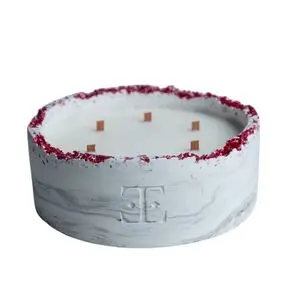 Esti Living Luna Collection Simply Candle - Red