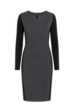 CONQUISTA Wool Blend Straight Dress